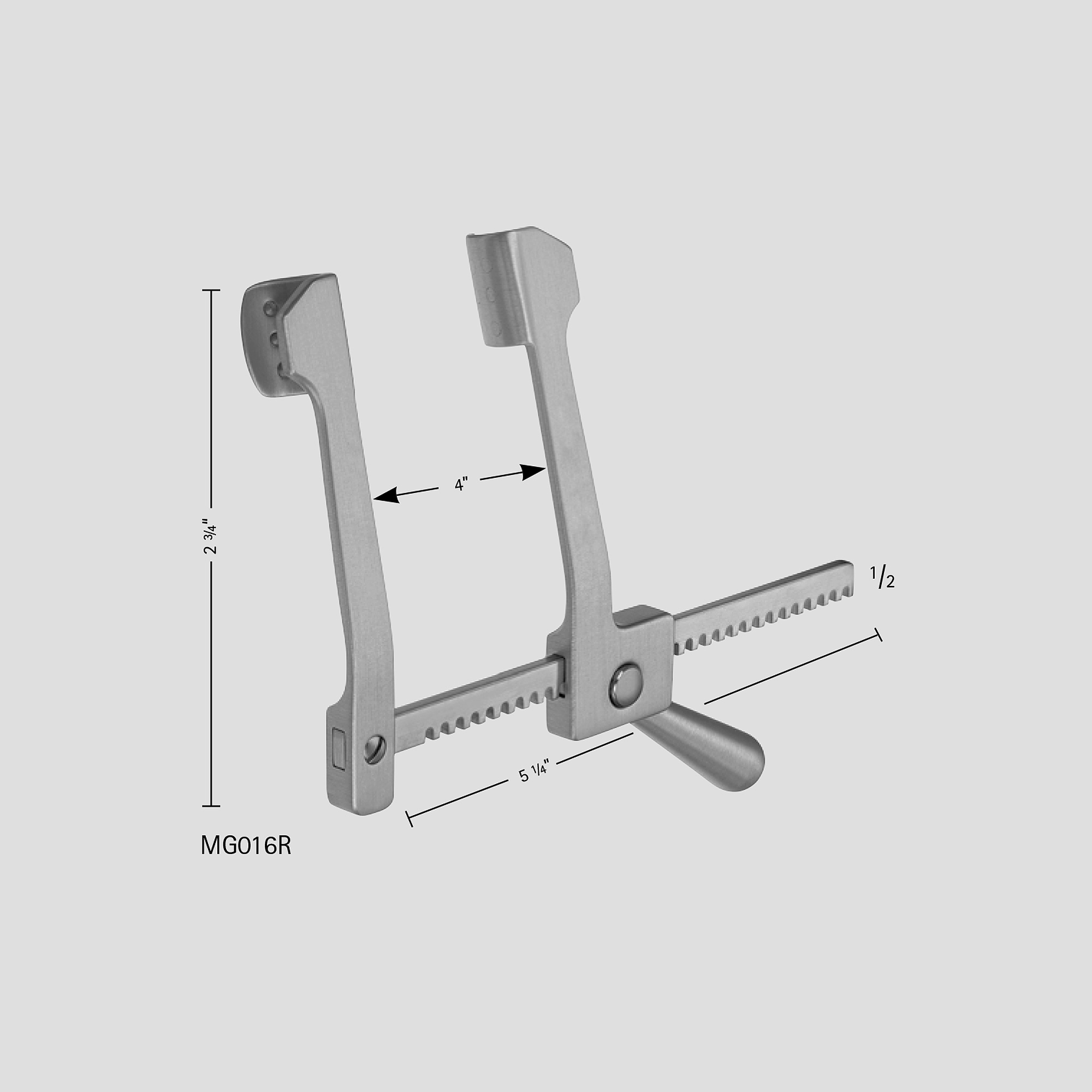 COOLEY Sternal Retractor, Aluminum, Pediatric – Dr. Simon
