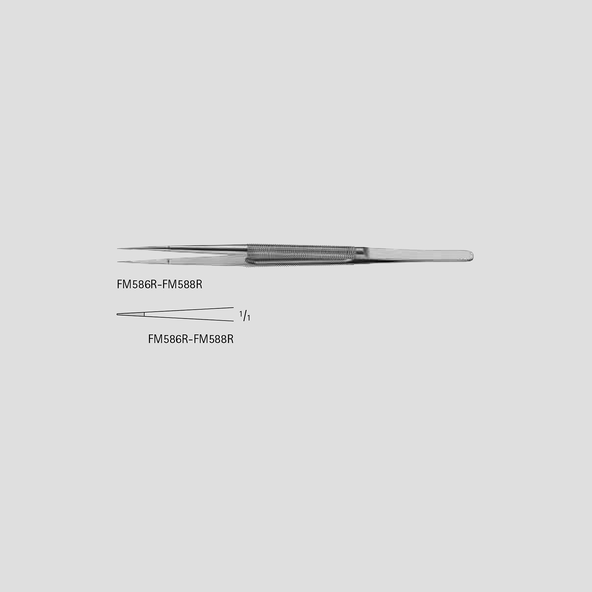 Dia Dust Micro Forceps, W/ Platform, Round Handle – Dr. Simon