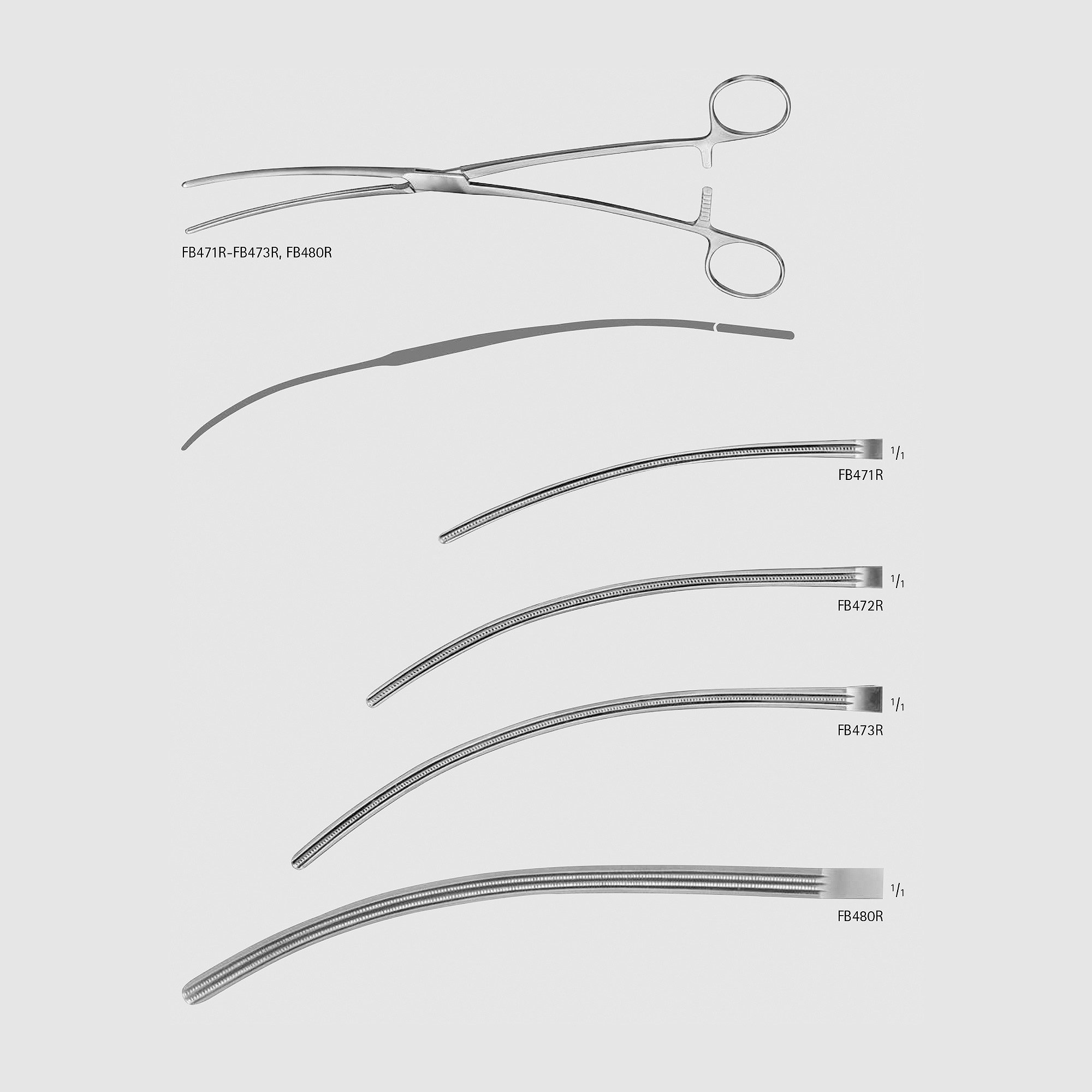 DEBAKEY Atraumatic Aortic Aneurysm Clamp, Light Curved – Dr. Simon