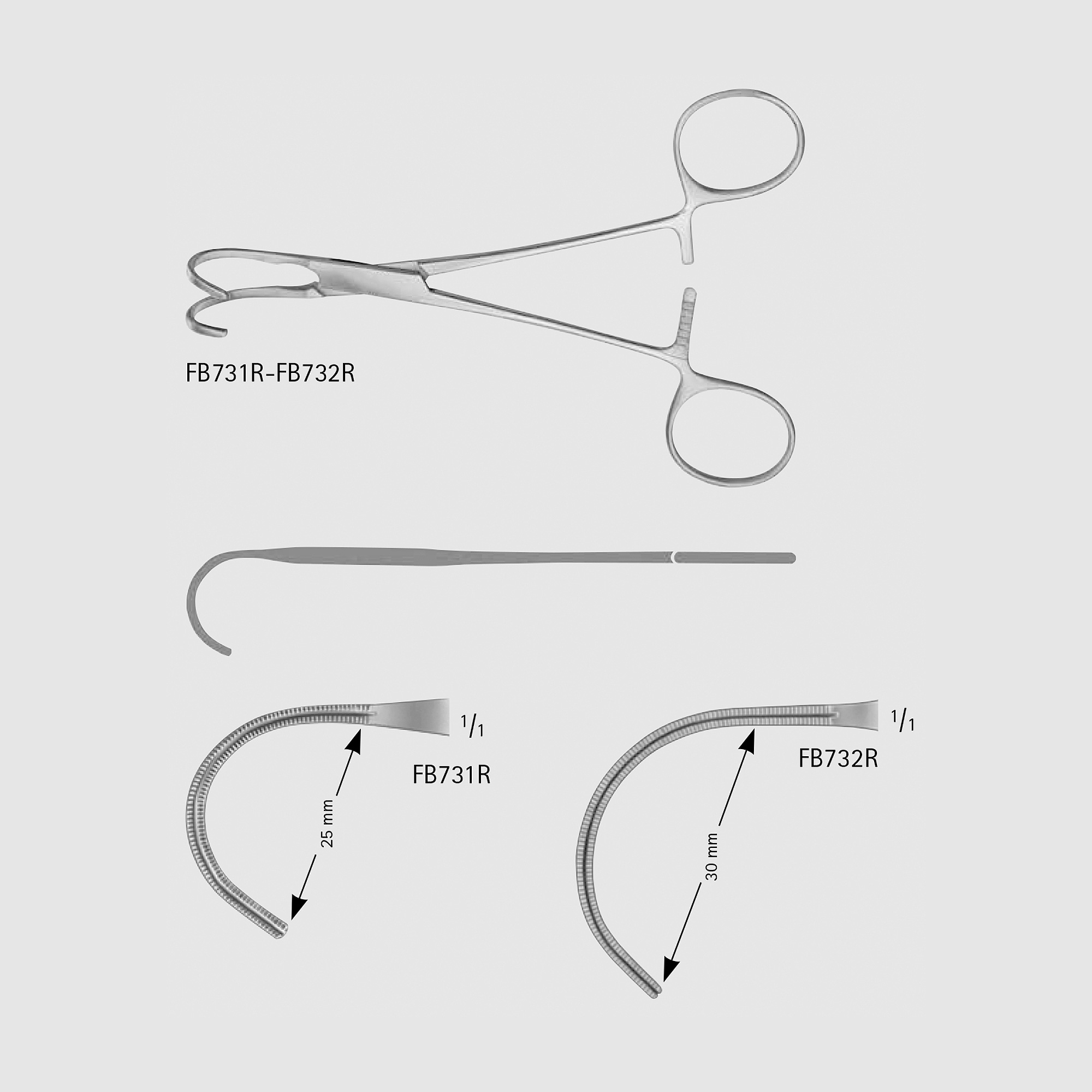 COOLEY-BECK Atraumatic Pediatric Clamp, Curved – Dr. Simon