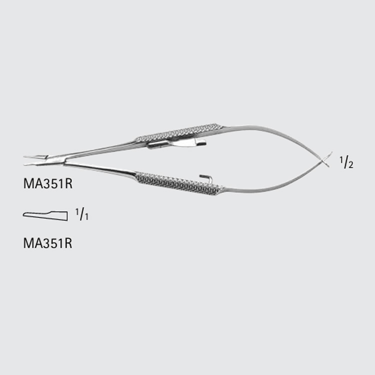 BARRAQUER Micro Needle Holder, Round Knurled Handle W/ Catch – Dr. Simon