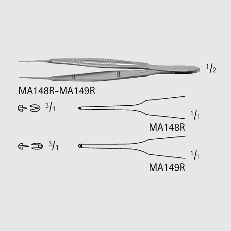 CASTROVIEJO Suture Forceps, W/ 1 x 2 Teeth – Dr. Simon