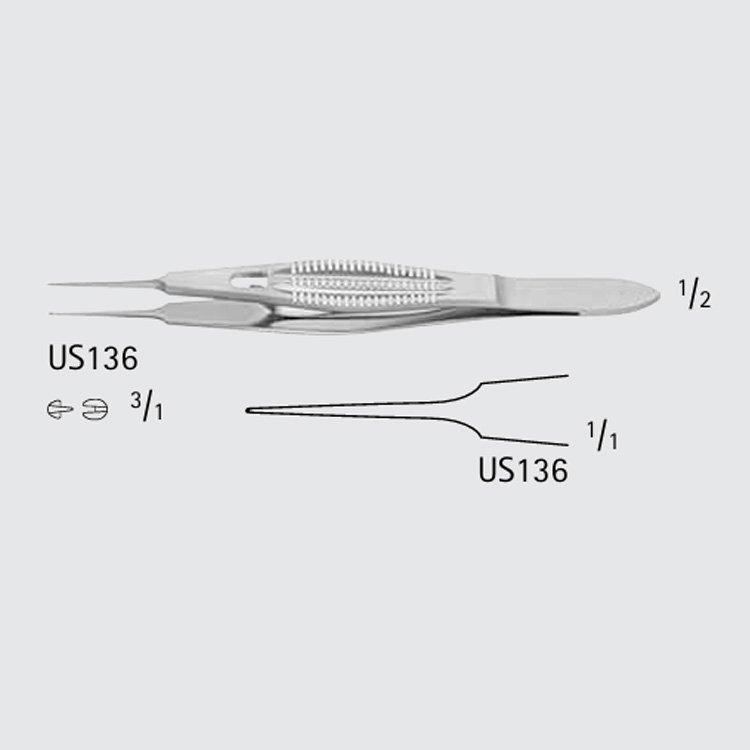 CASTROVIEJO Suture Forceps, W/ 1 x 2 Teeth – Dr. Simon